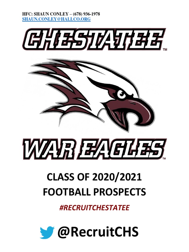 Chestatee High School Football Prospect List 2020-2021 | PDF | American ...