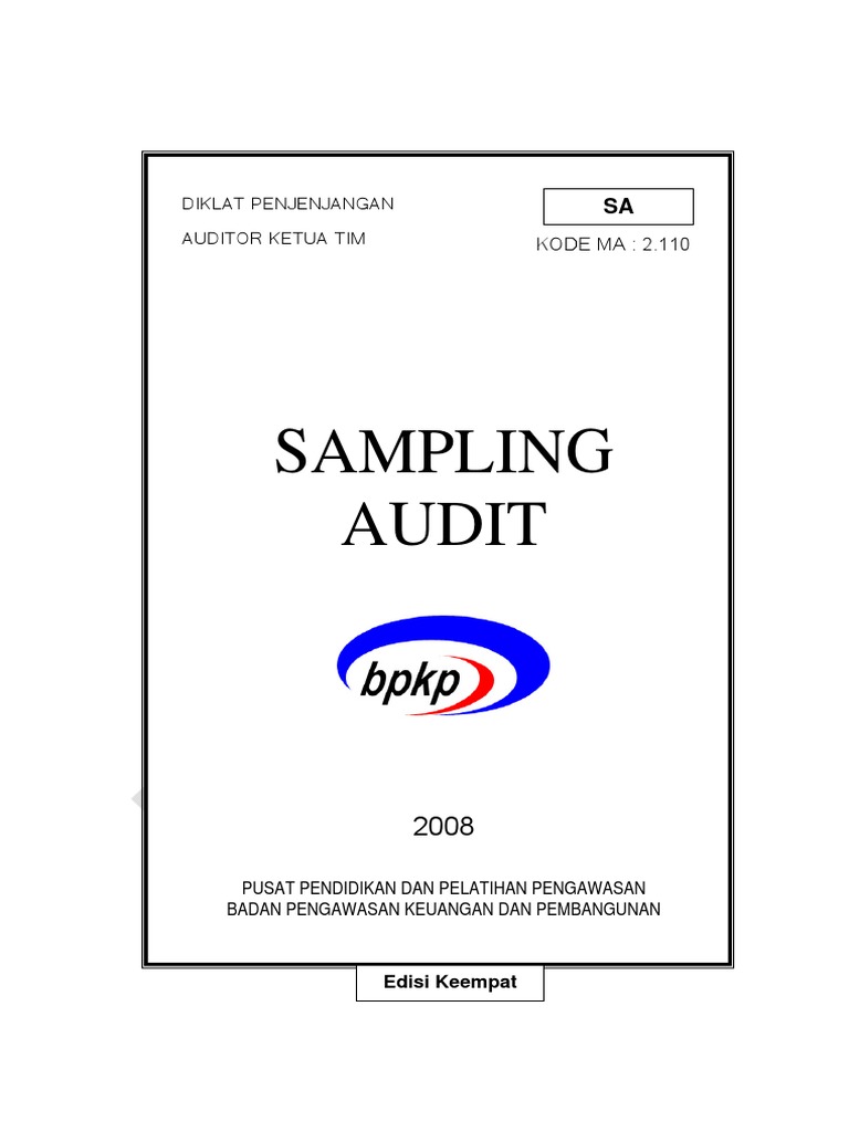 Modul Sampling Audit BPKP | PDF