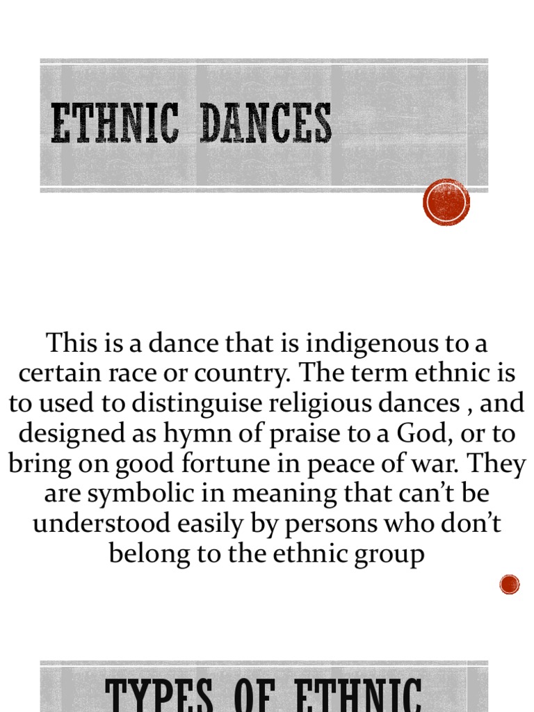 Ethnic Dances | PDF | Dances