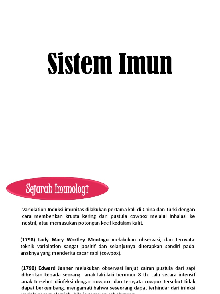 Sejarah dan Struktur Sistem Imun | PDF | Sains & Matematika