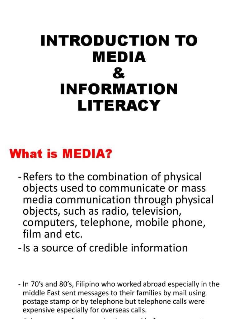 What Is Media | Download Free PDF | Mass Media | Information