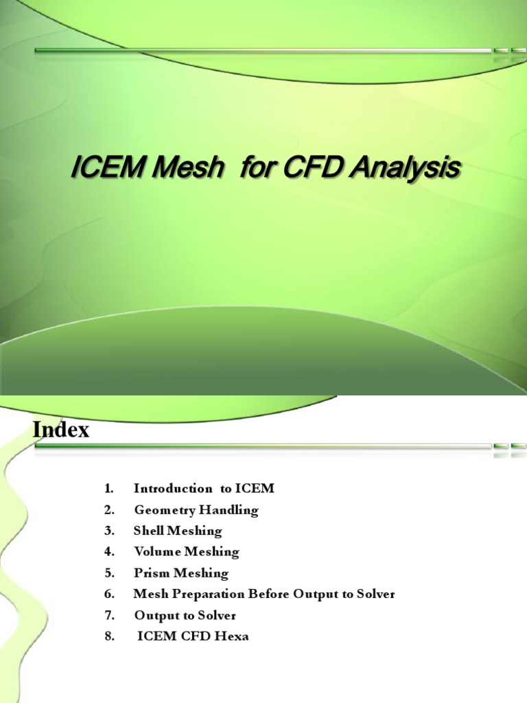 lecture04C-CFD - ICEM Mesh PDF | PDF | Computer Aided Design | Finite Element Method