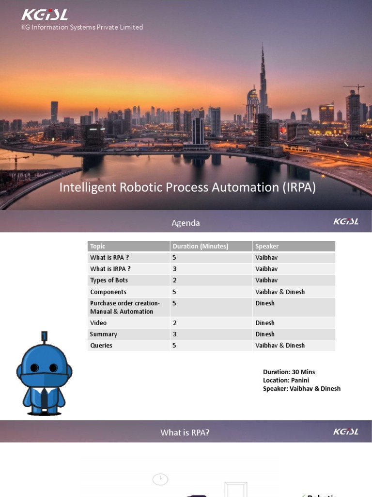 SAP Intelligent Robotic Process Automation | PDF | Automation ...