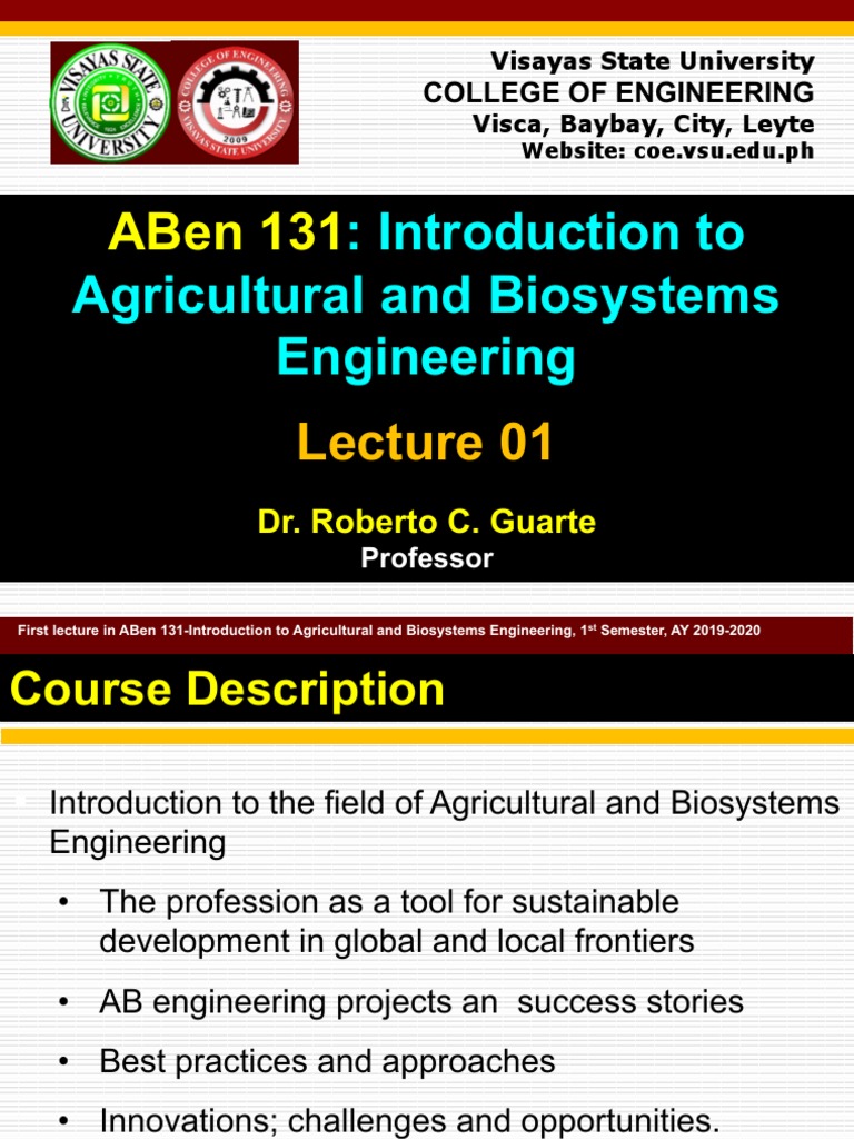 Agricultural Engineering | PDF | Engineering | Curriculum