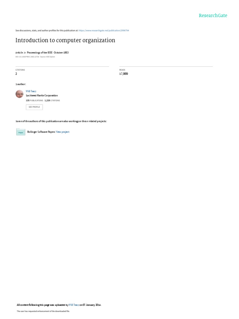 Computer Organization | PDF | Logic Gate | Assembly Language