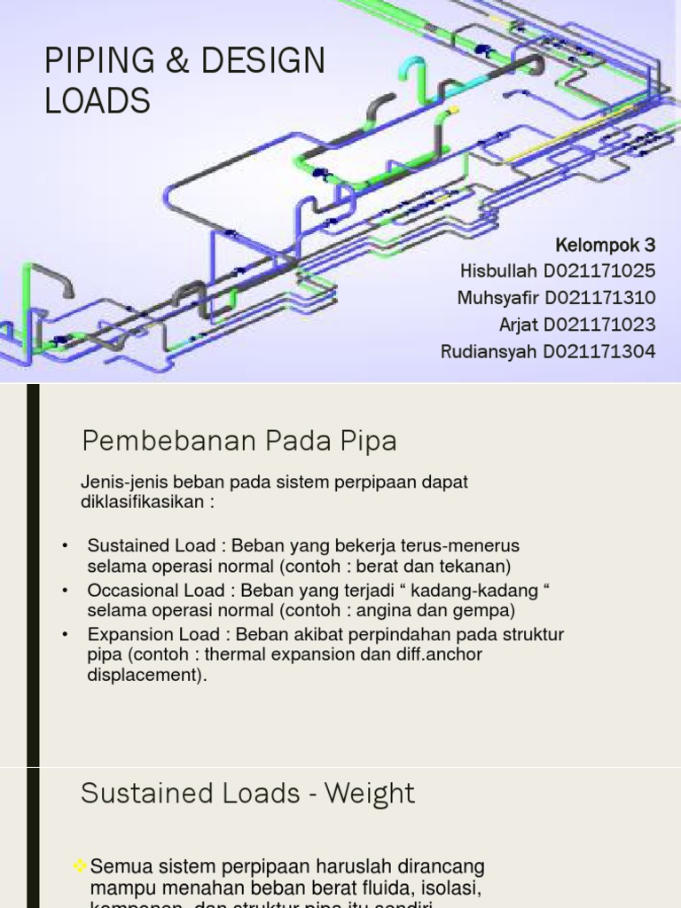 Piping & Design Loads KLP 2 | PDF