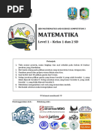 Soal Math Level 1 Omnas 12 | PDF