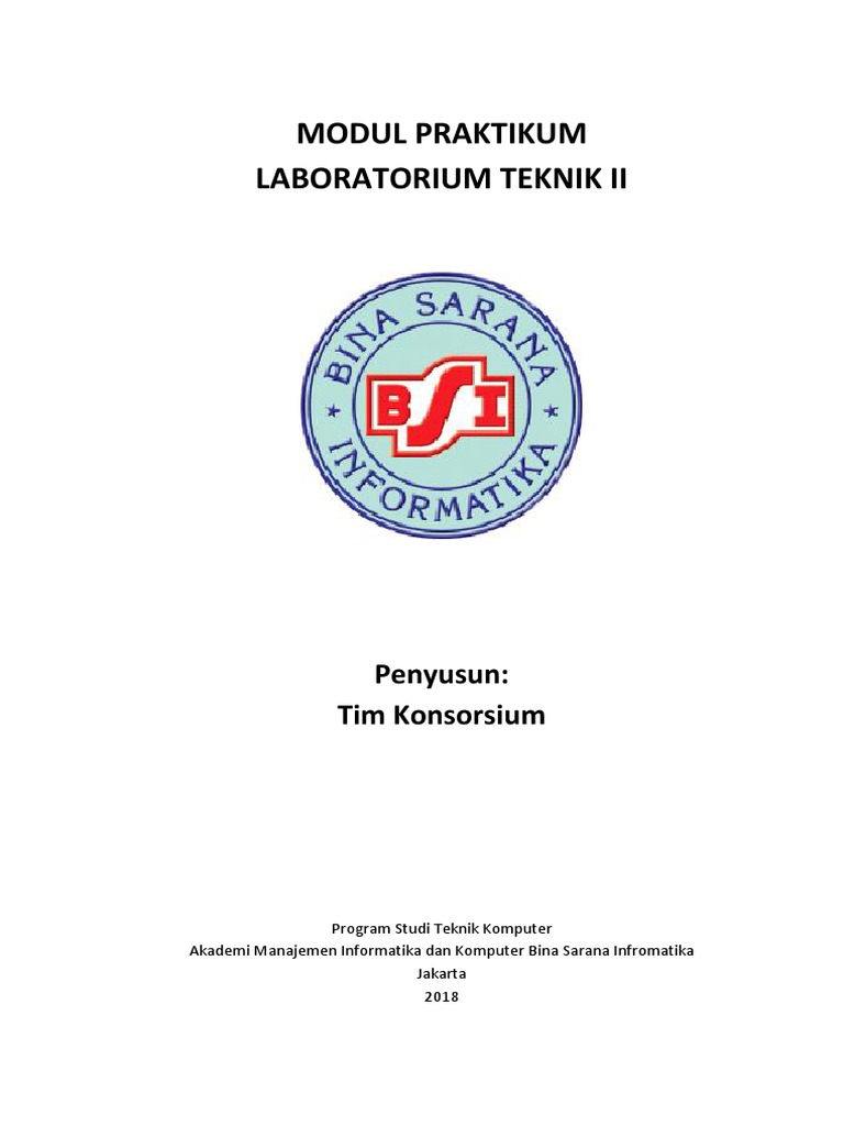 (BSI) Modul Laboratorium Teknik II (New) PDF | PDF | Teknologi & Rekayasa