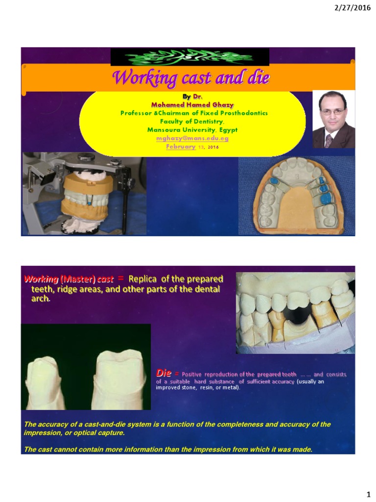 Working Cast and Die | PDF | Casting (Metalworking) | Plaster