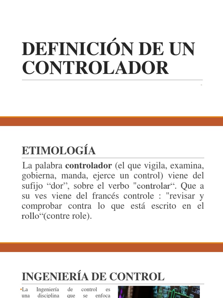 Definición y Tipos de Controladores | PDF | Ingenieria Eléctrica | Science