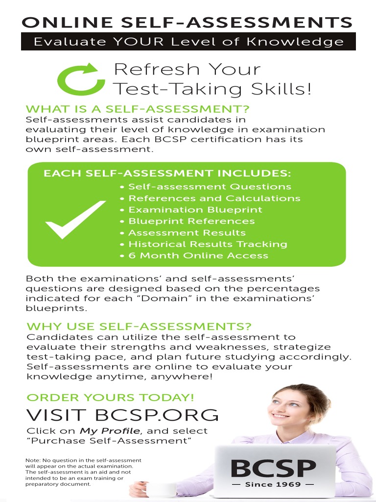 BCSP Self Assessment PDF | PDF