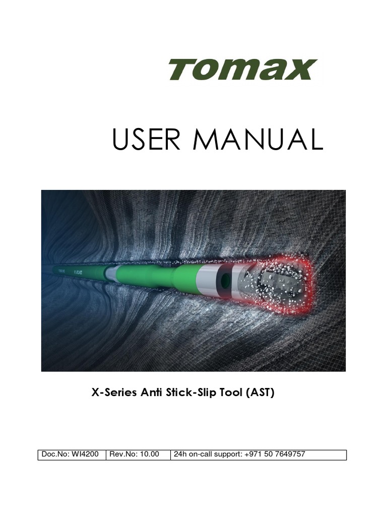 Tomax AST Tool User Manual | PDF | Drilling | Mechanical Engineering