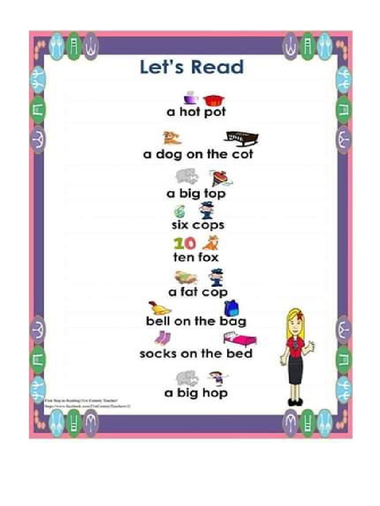 First Step in Reading For Kinder | PDF