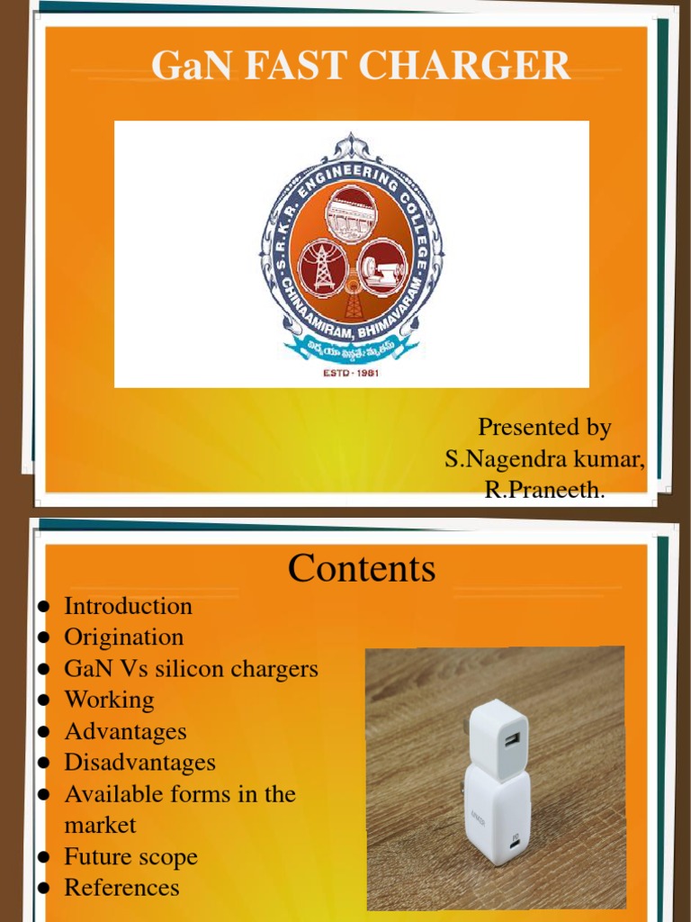 GaN PPT Semi Finals | PDF | Battery Charger | Semiconductors