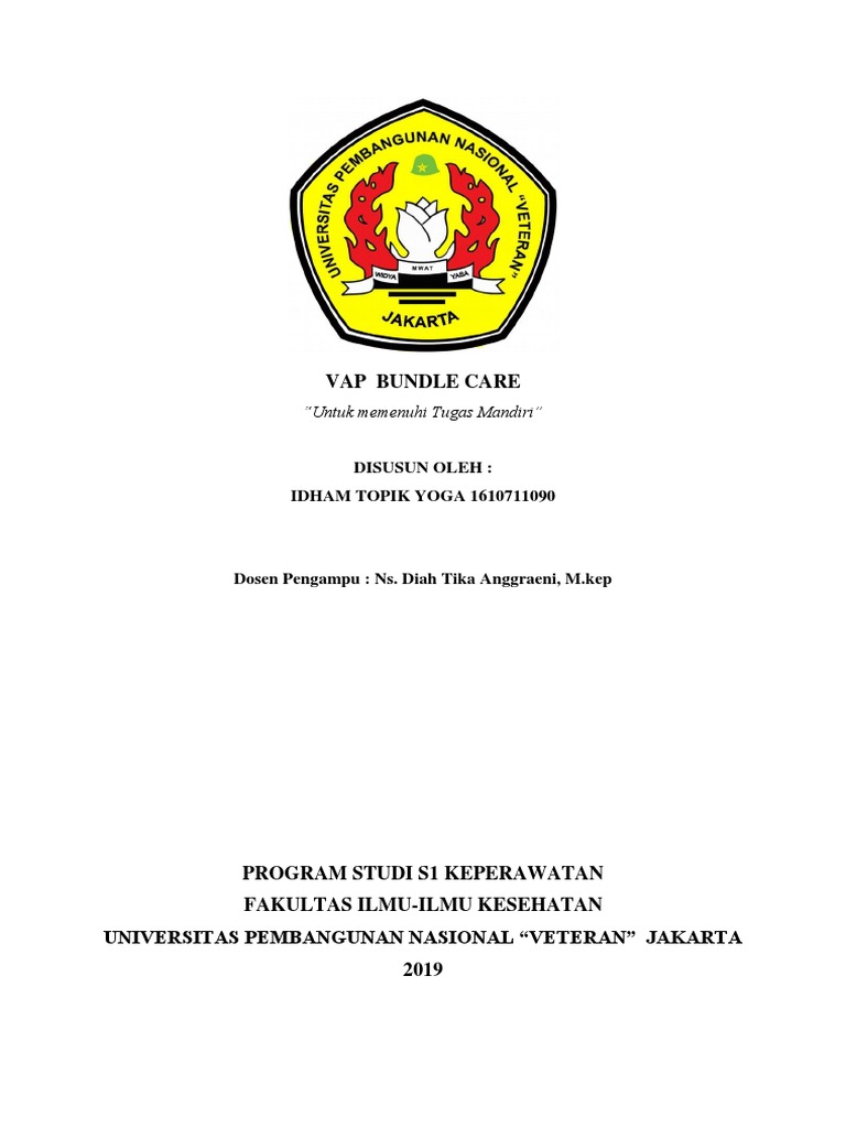 TUGAS Mandiri VAP BUNDLE CARE | PDF