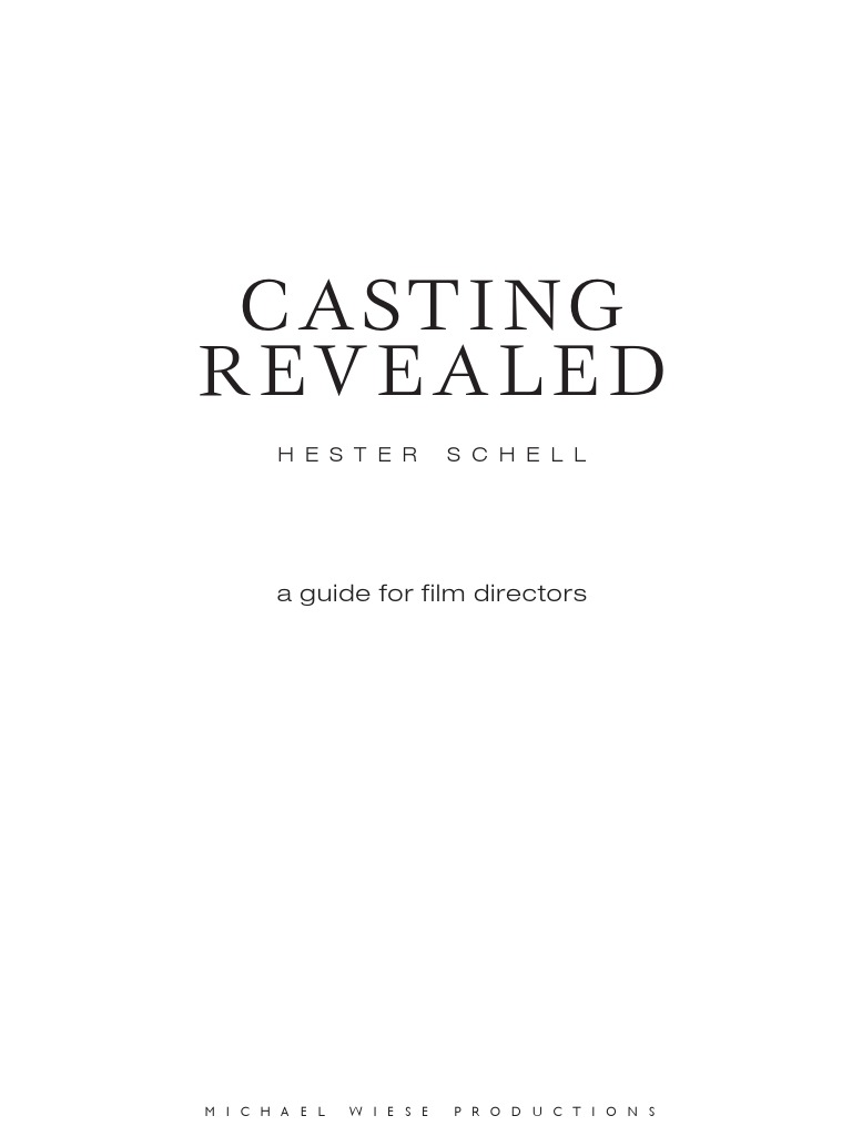 Sample PDF Casting Revealed | PDF | Audition | Independent Film