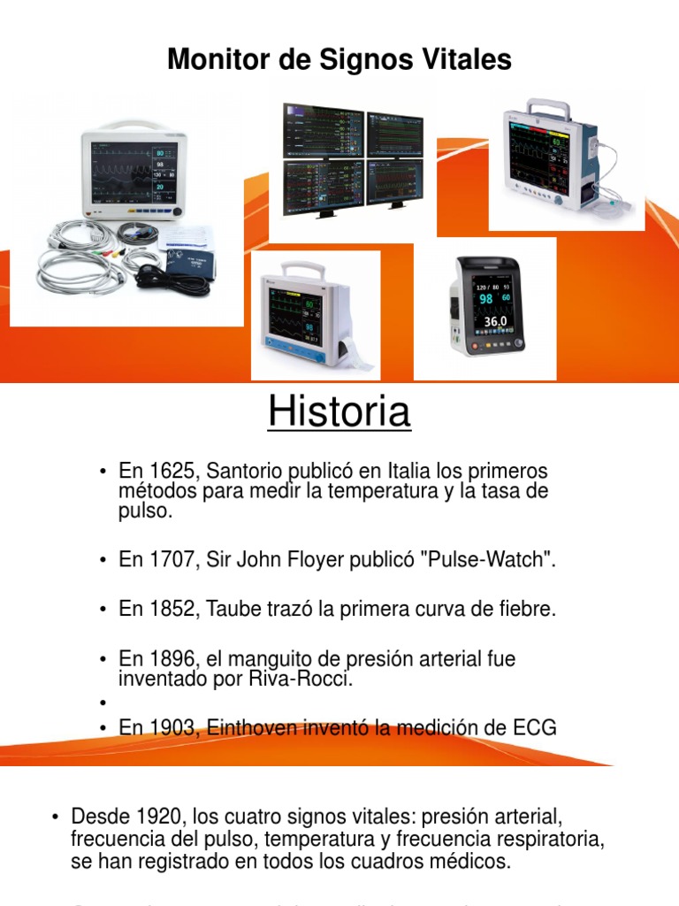 Partes y evolución del monitor de signos vitales | PDF | Presión ...