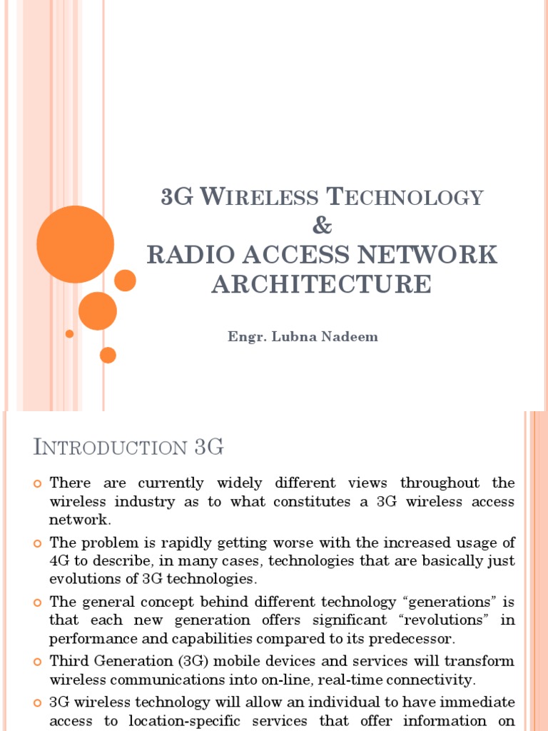 3G UMTS Network Architecture Overview | PDF | 3 G | Telecommunications