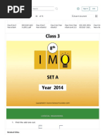 Class 2 Imo 4 Years Sample Paper PDF | PDF | Teaching Mathematics