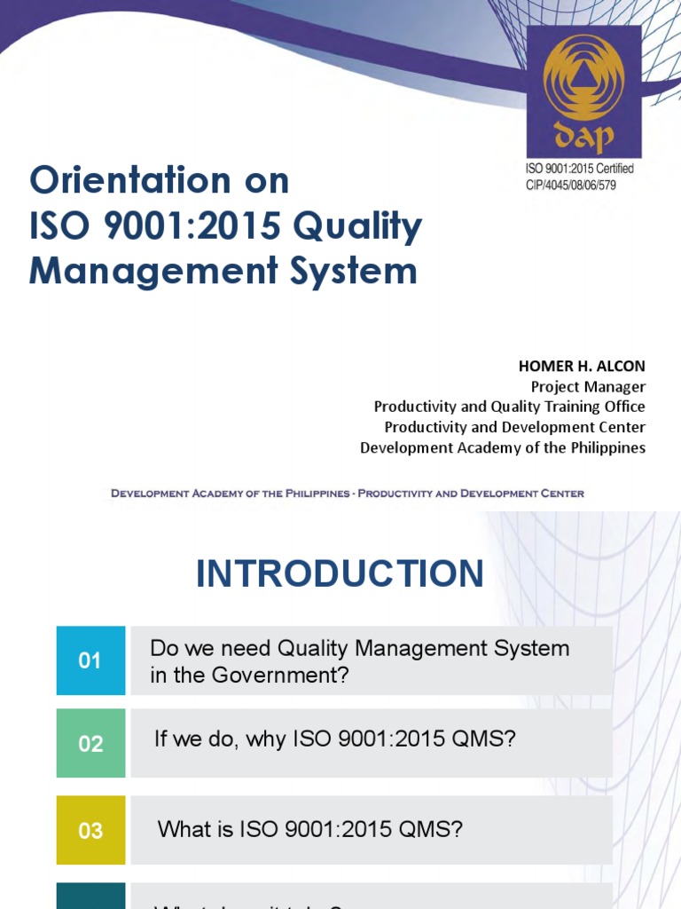 Qms Orientation Presentation May 3 | PDF | Quality Management System ...