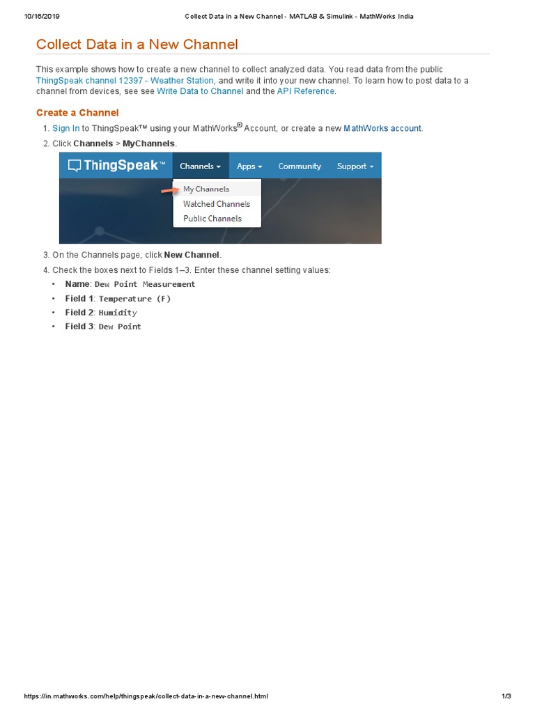 Collect Data in A New Channel - MATLAB & Simulink - MathWorks India | PDF | Matlab | Data