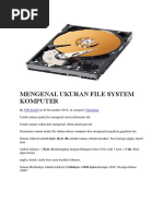 Tabel Satuan Ukuran Penyimpanan Data | PDF