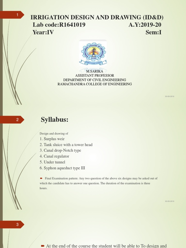 Canal Drop-Notch Type | PDF