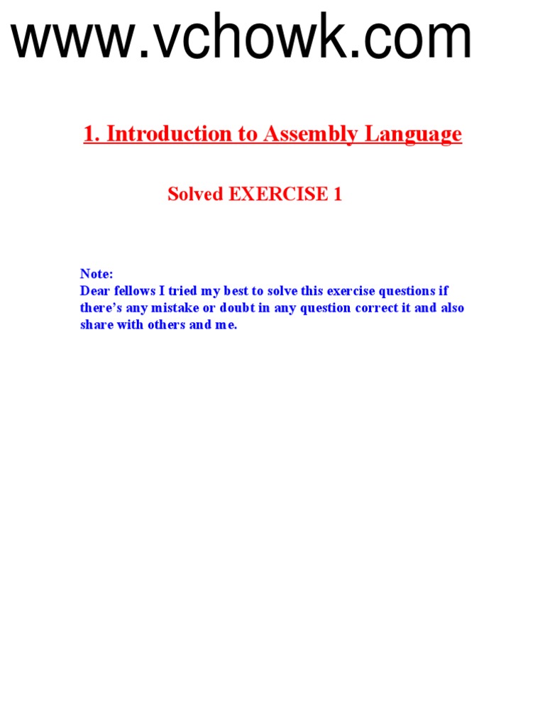 Chapter 1 Solution PDF | PDF | Central Processing Unit | Computer ...