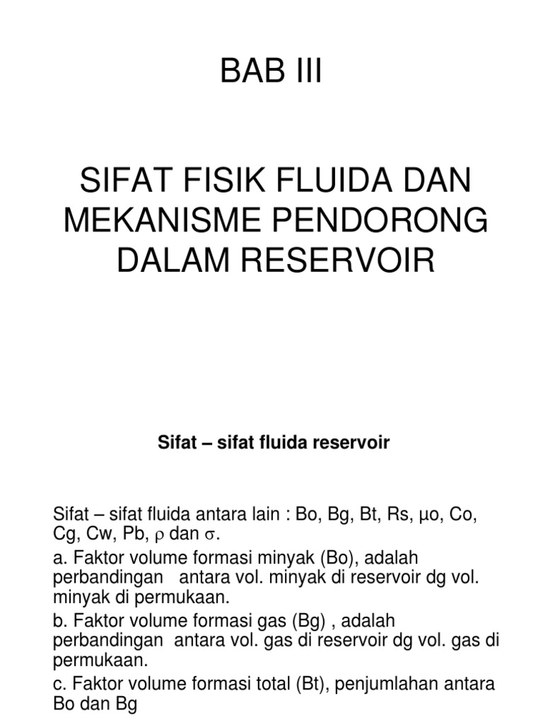Sifat Fisik Fluida | PDF