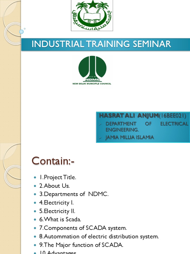 Industrial Training Report Hasrat | PDF | Scada | Electrical Substation