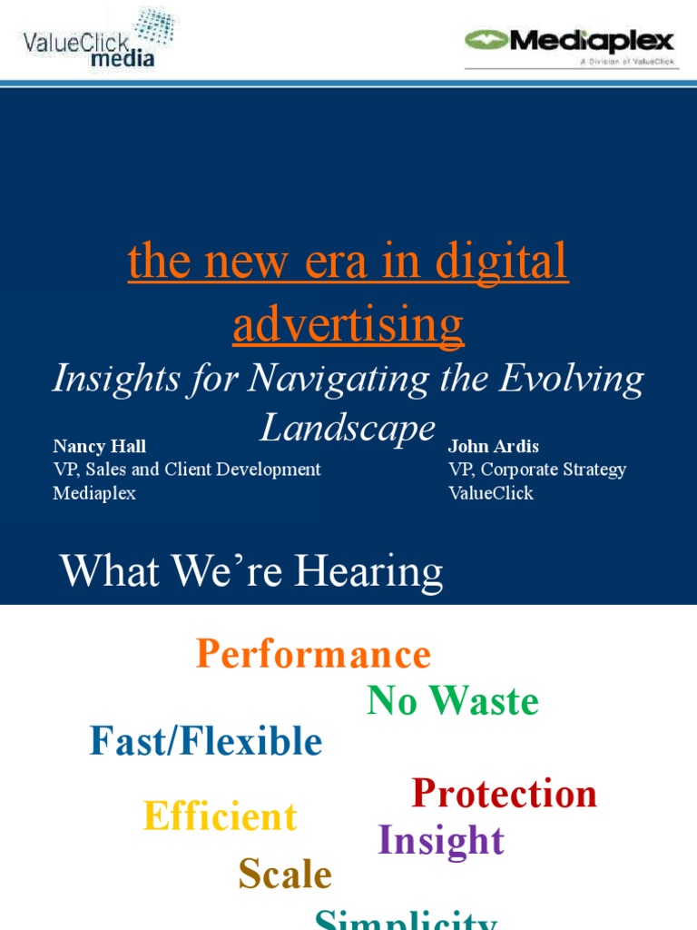 The New Era in Digital Advertising: Insights For Navigating The ...