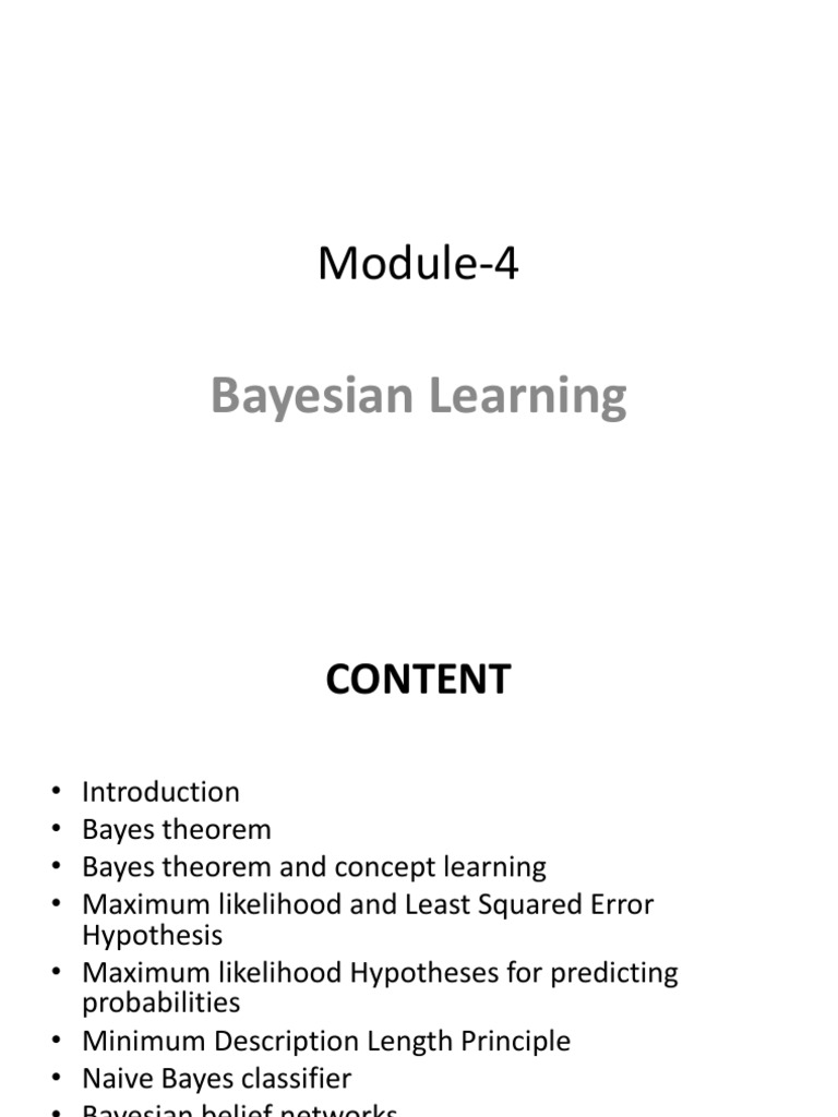 15CS73 Module 4 | PDF | Bayesian Network | Bayesian Inference