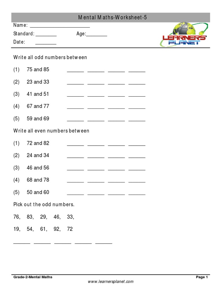 Mental Maths Workbook 2 | Download Free PDF | Teaching Mathematics