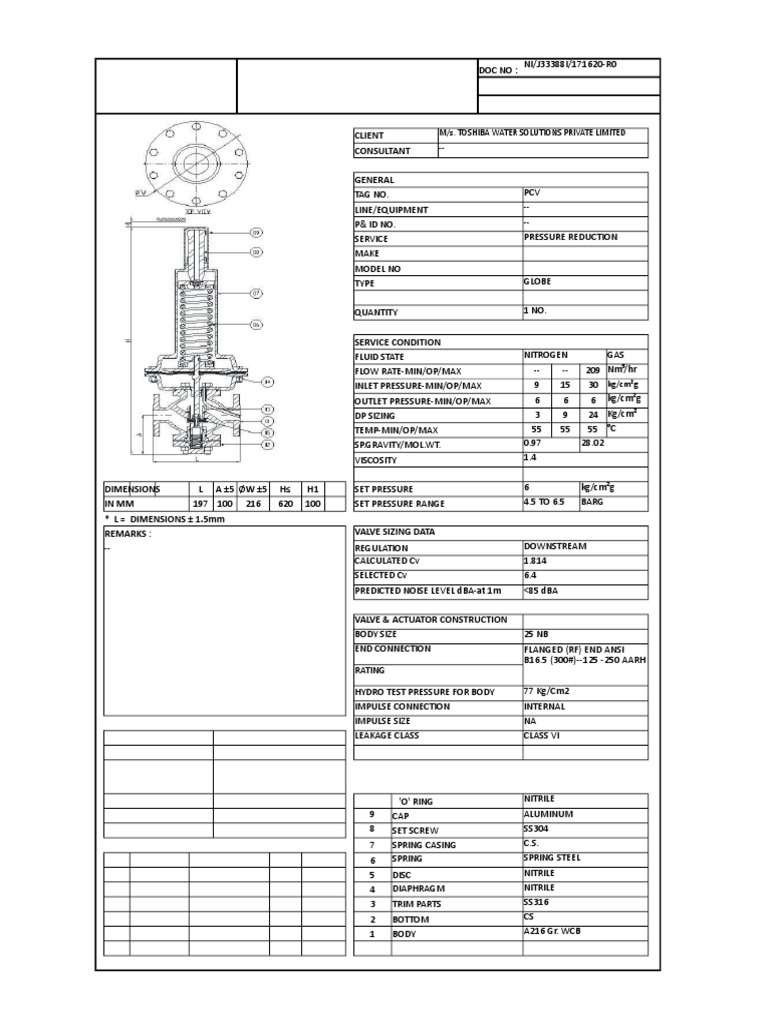 J33388i-Editable Datasheet Spare List and Itp | PDF | Valve | Pressure