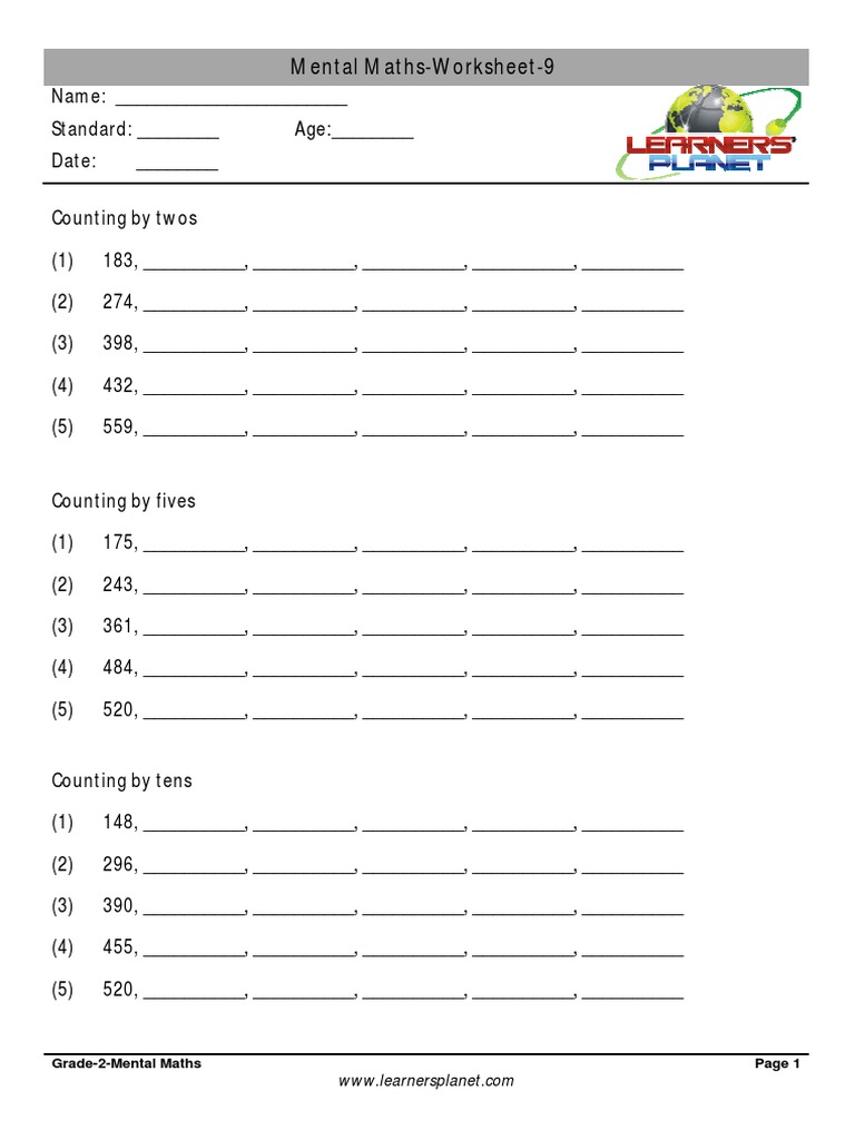 Mental Maths Workbook 3 | PDF | Teaching Mathematics