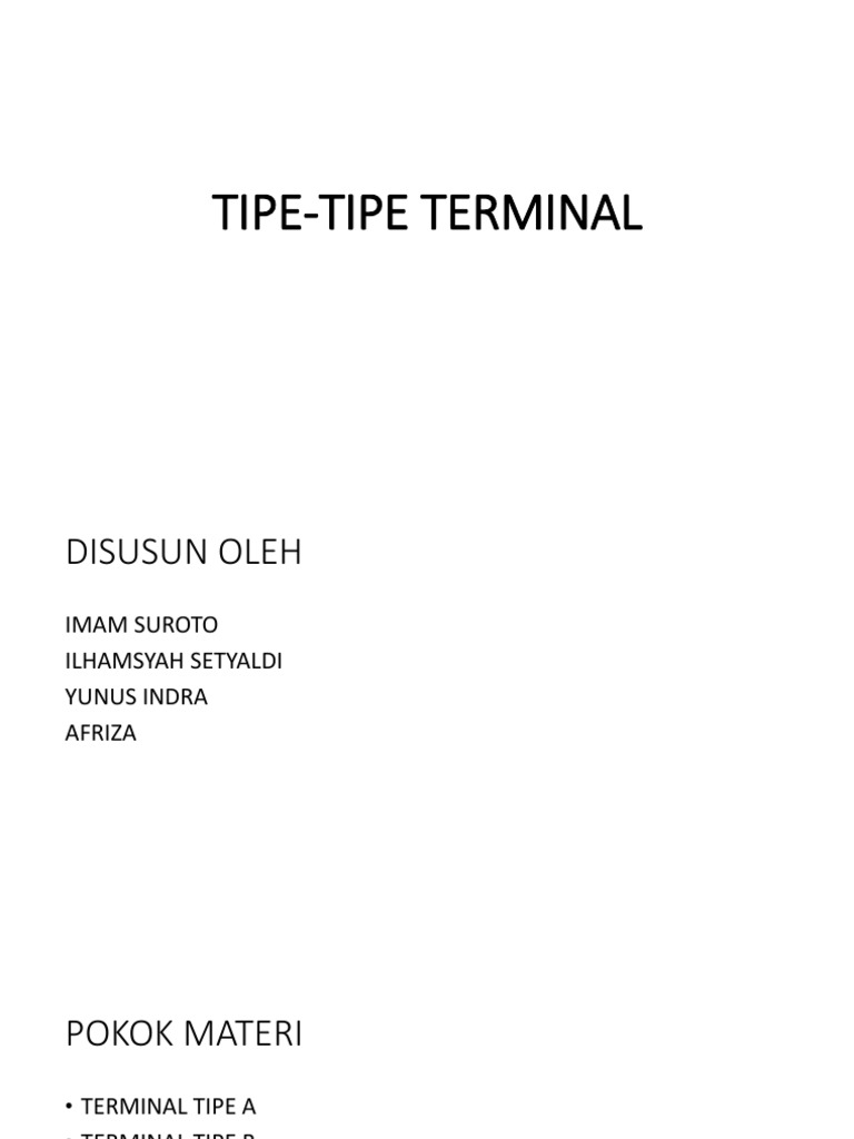 Panduan Terminal Penumpang | PDF