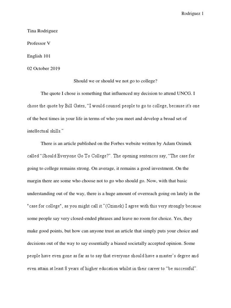 Rhetorical Analysis Paper 2 Rough Draft | PDF | Employment