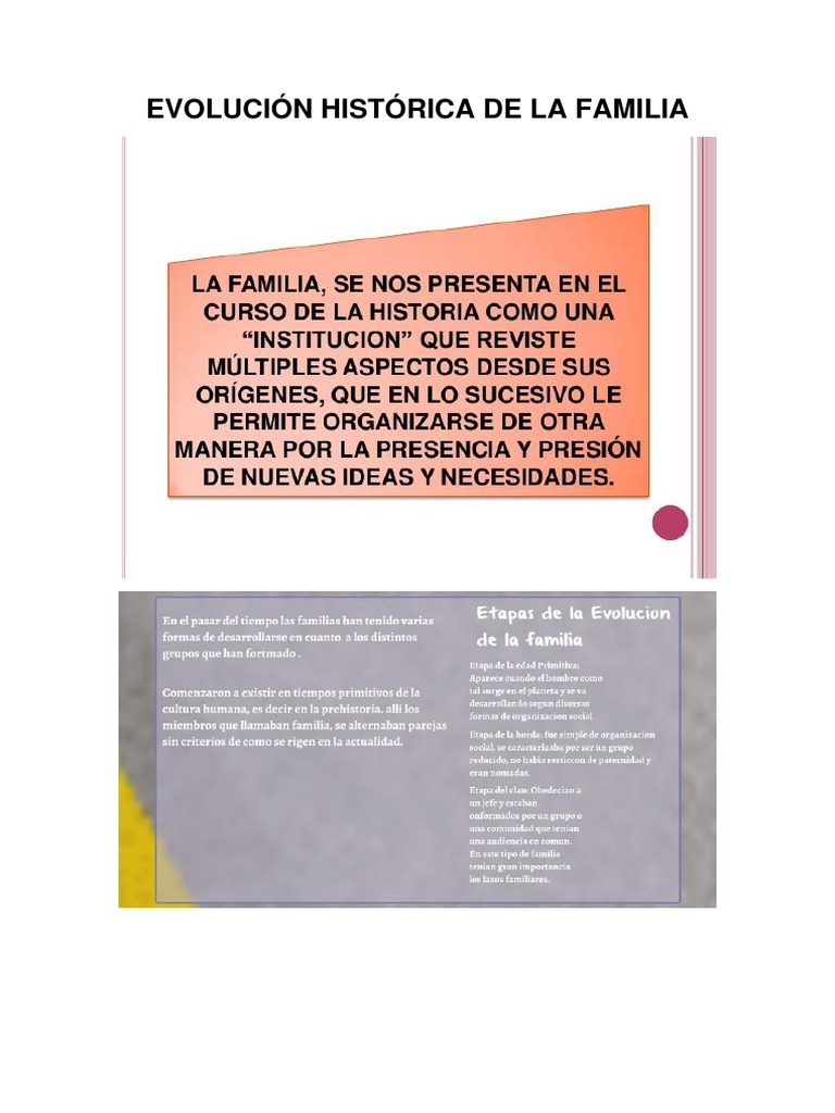 Evolución Histórica de La Familia | PDF