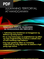 Mga Suliraning Teritoryal at Hangganan | PDF