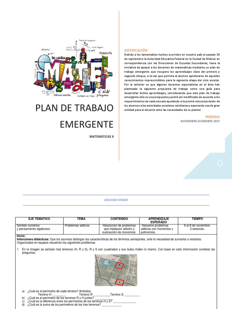 Plan Emergente 2° | PDF | Litro | Triángulo