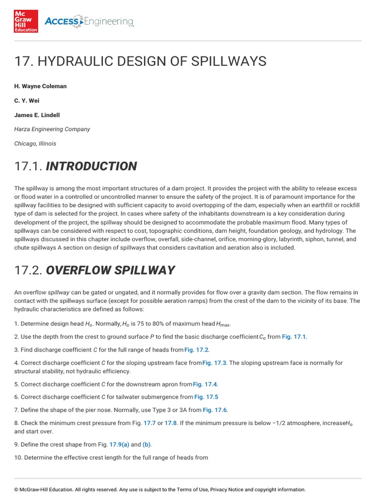 Hydraulic-Design-Of-Spillways PDF | PDF | Spillway | Dam