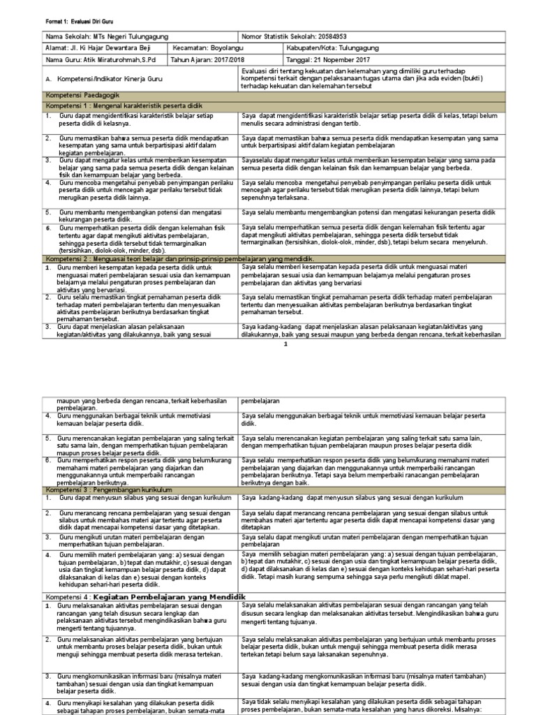 FORMAT EDG Atik Miraturohmah, S.PD | PDF