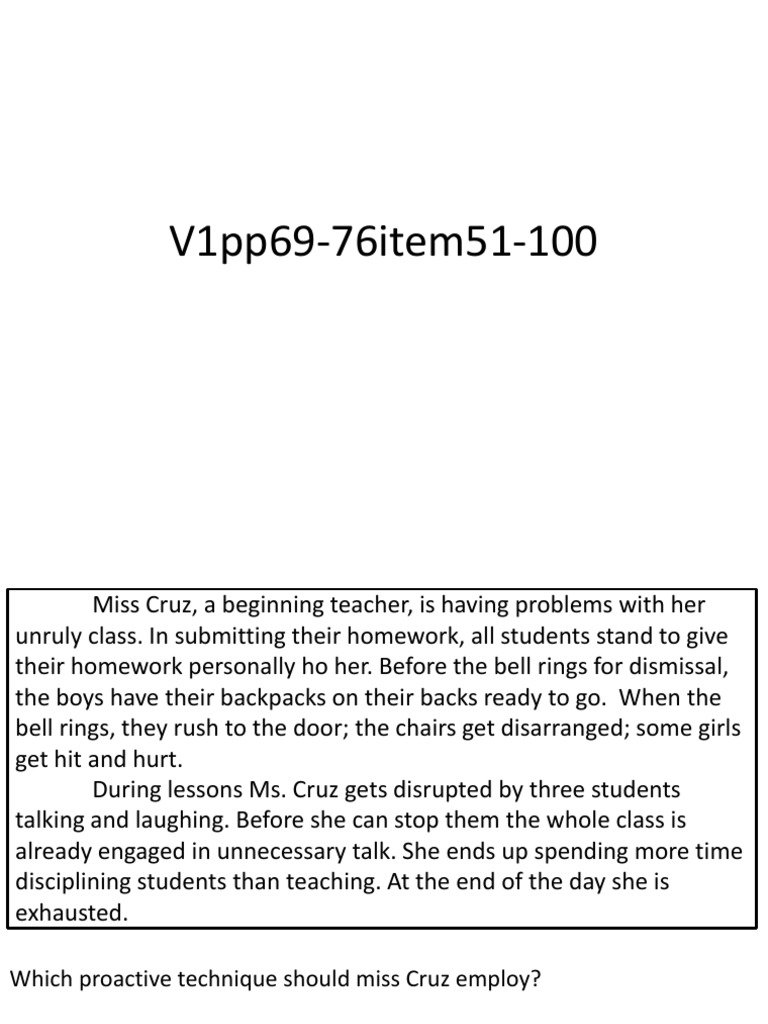 NCBTS Volume 1 Principles Edtec Curdev Devread FS 51 100 | PDF | Homework | Question