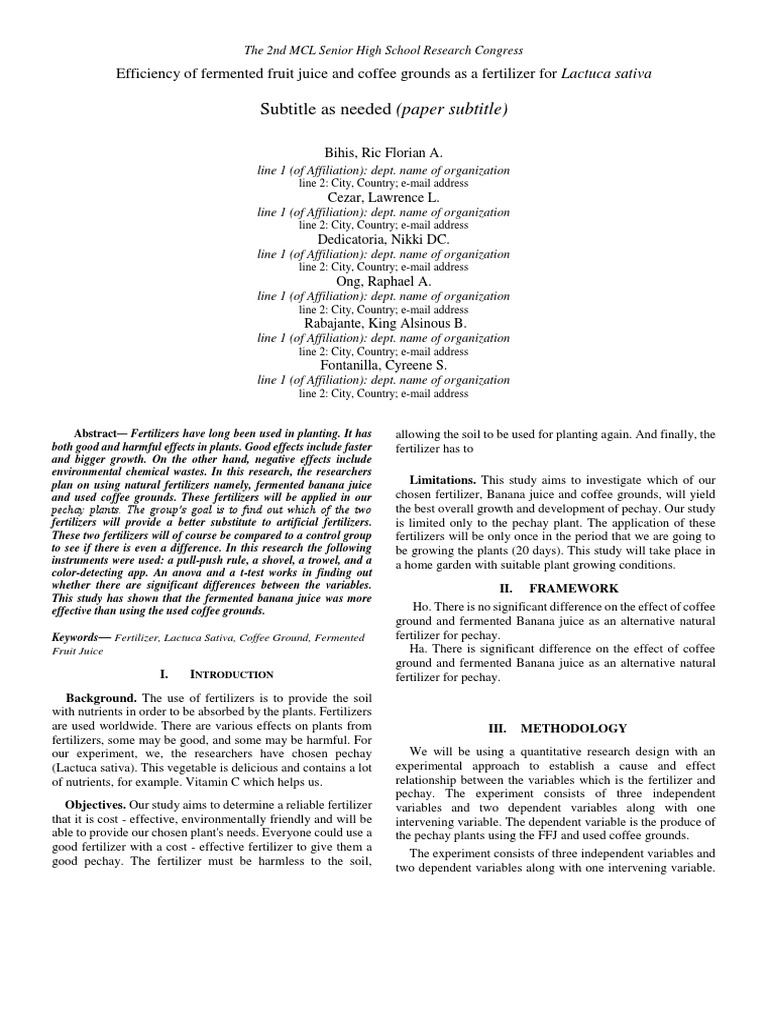 0308 Ea - Bihis, Cezar, Dedicatoria, Ong, Rabajante | PDF | Times New Roman | Fertilizer