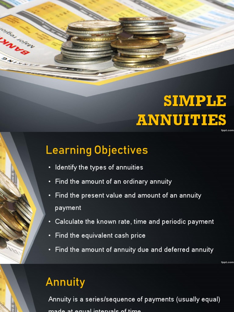 (5) Simple Annuities.pdf | Annuity (European) | Present Value