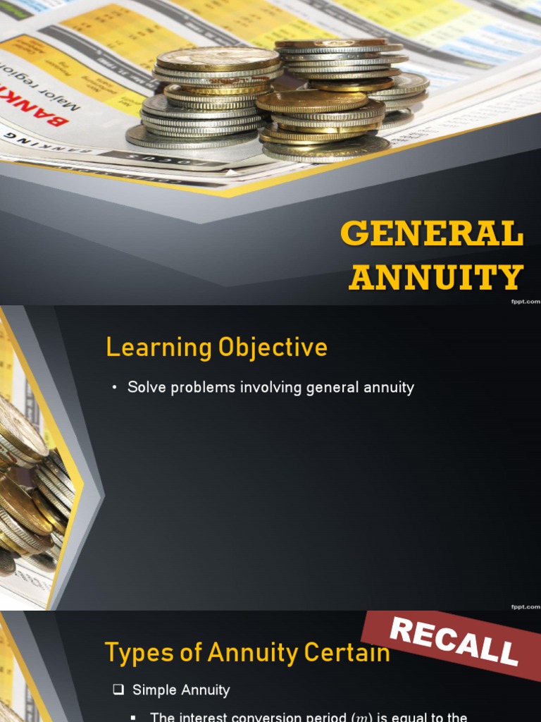 General Annuity PDF | PDF | Present Value | Interest