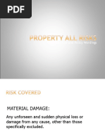 CONTRACTOR'S ALL RISKS - Policy Wording | PDF | Insurance | Indemnity