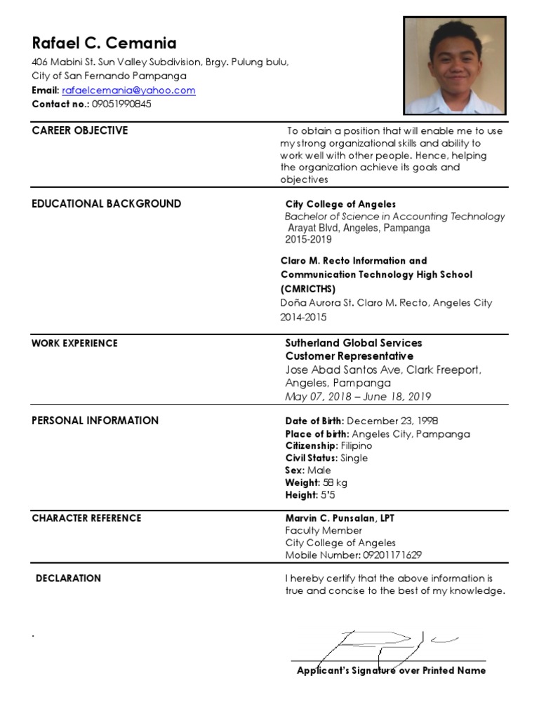Resume - RCC PDF | PDF