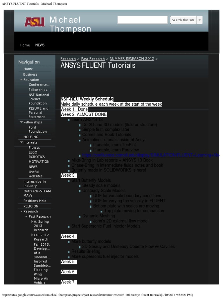 Ansys Fluent Tutorials List PDF | PDF | Navier–Stokes Equations ...