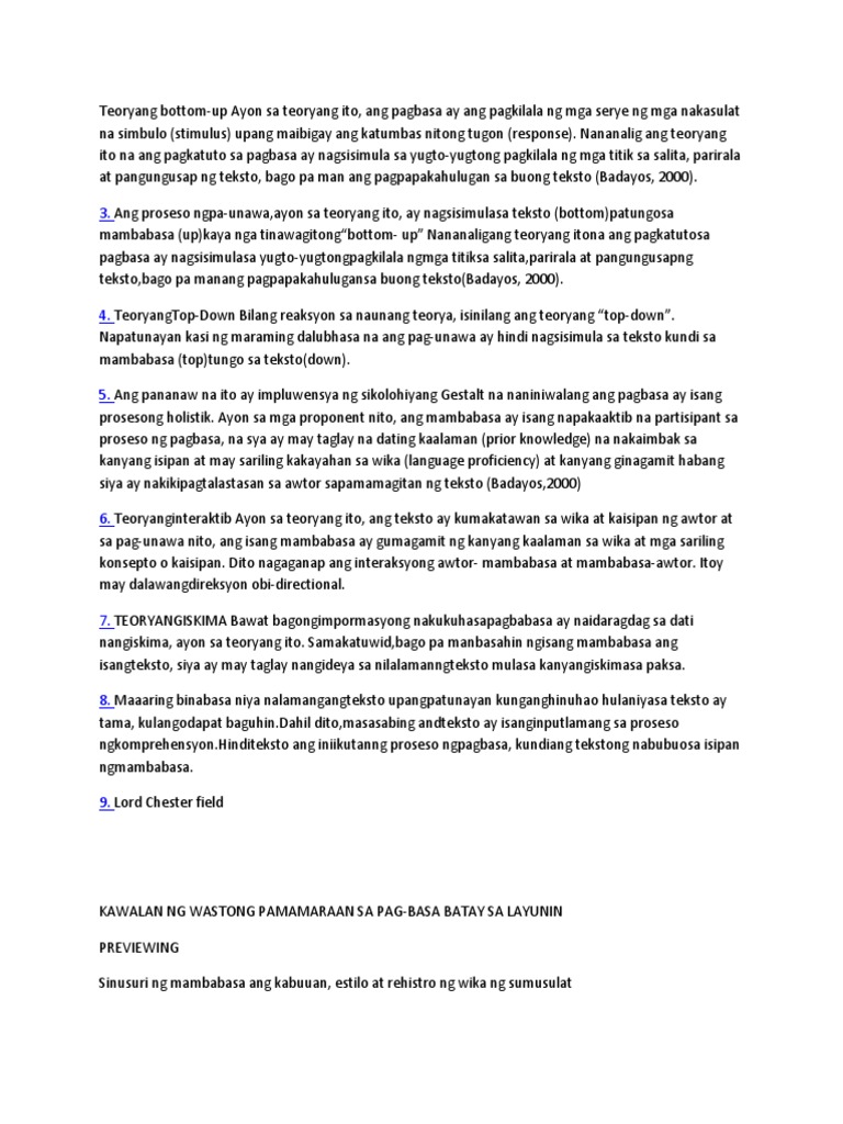 Teoryang Bottom | PDF